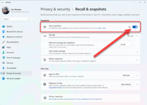Microsoft Windows 11 Recall deaktivieren – Dauer-Snapshots ausschalten